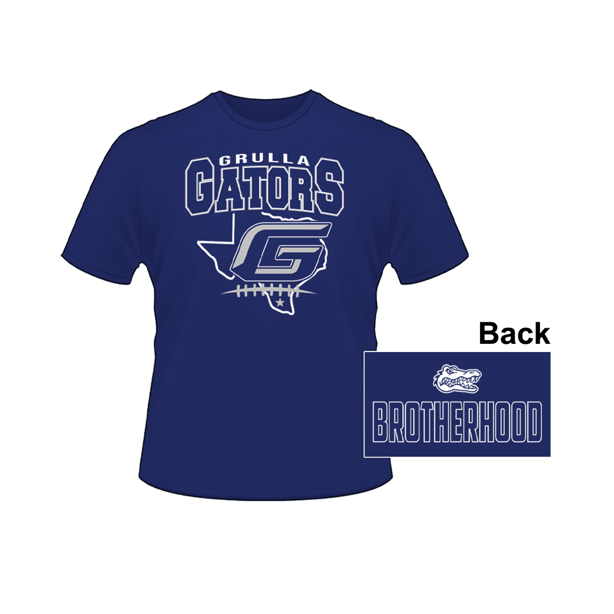 Quarterback Club-Royal Blue- Spirit Shirt – Sign Works